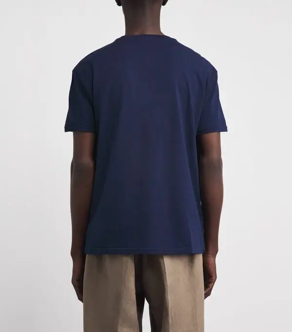 Polo Ralph Lauren Cotton Logo Appliqué T-shirt - Navy