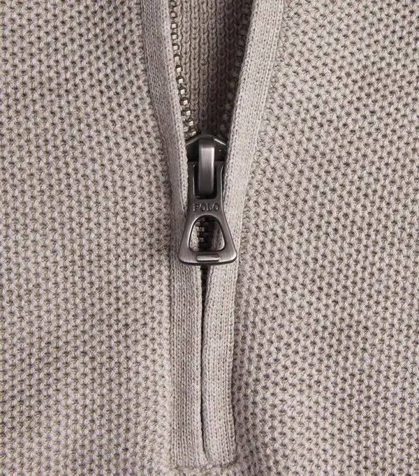 Polo Ralph Lauren Cotton Half-zip Sweater - Brown