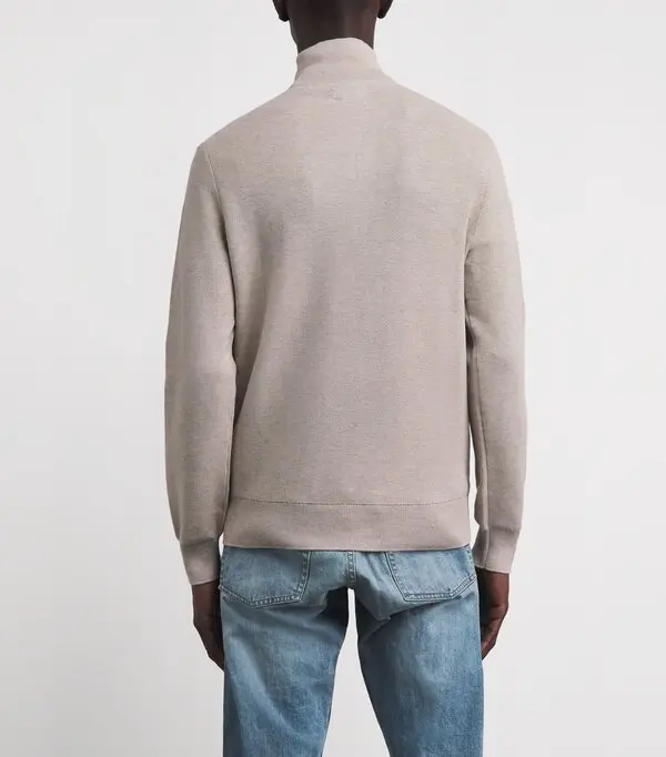 Polo Ralph Lauren Cotton Half-zip Sweater - Brown