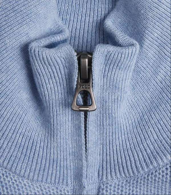 Polo Ralph Lauren Quarter-zip Cotton Sweatshirt - Blue