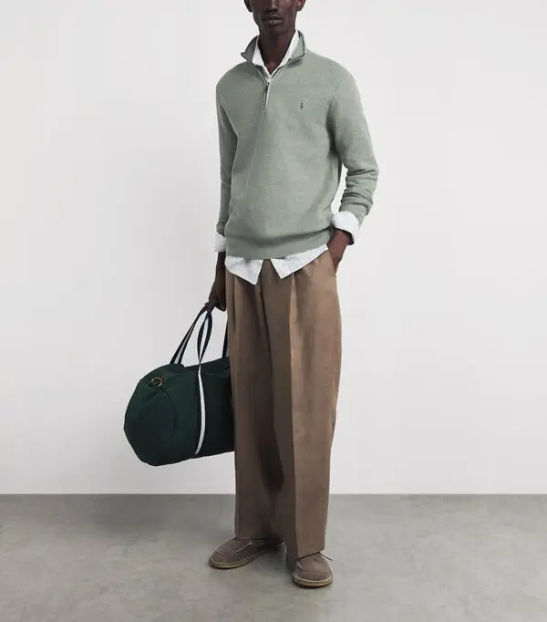 Polo Ralph Lauren Cotton Half-zip Sweater - Green