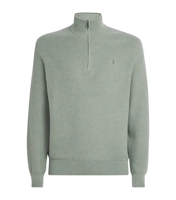Polo Ralph Lauren Cotton Half-zip Sweater - Green