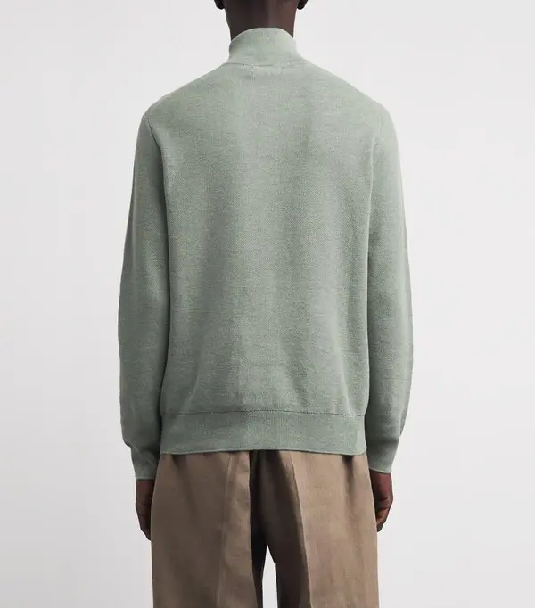Polo Ralph Lauren Cotton Half-zip Sweater - Green