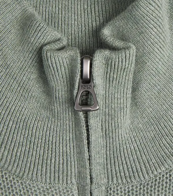 Polo Ralph Lauren Cotton Half-zip Sweater - Green