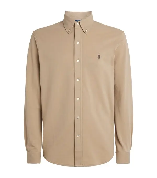 Polo Ralph Lauren Cotton Featherweight Mesh Shirt - Brown
