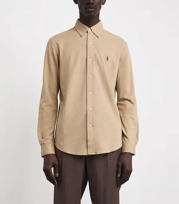 Polo Ralph Lauren Cotton Featherweight Mesh Shirt - Brown