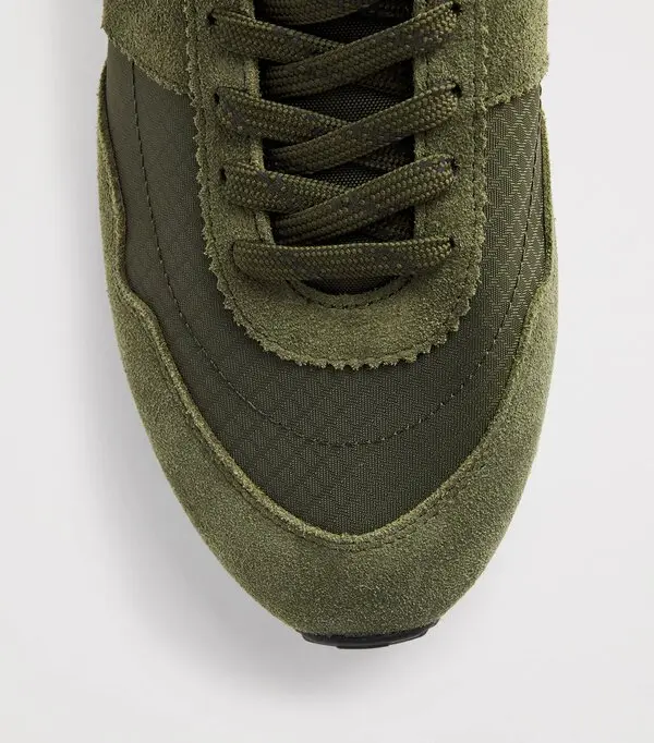 Polo Ralph Lauren Suede-blend Train 89 Sneakers - Green
