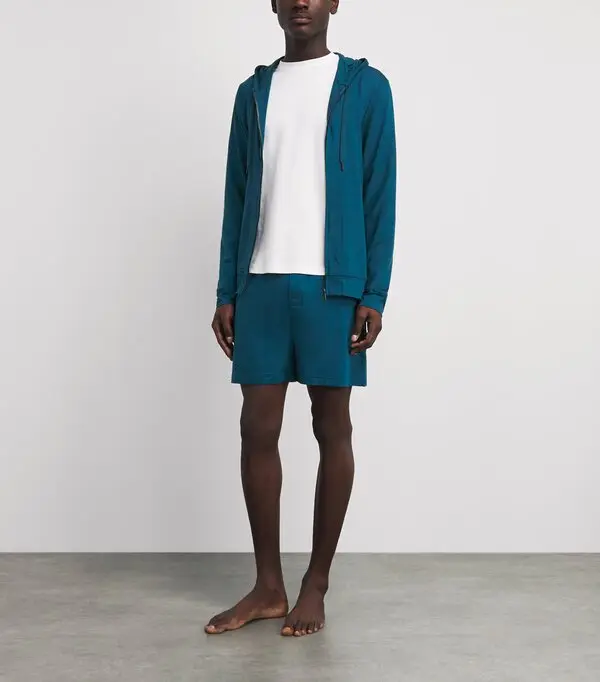 Derek Rose Micromodal Basel Zip-up Hoodie