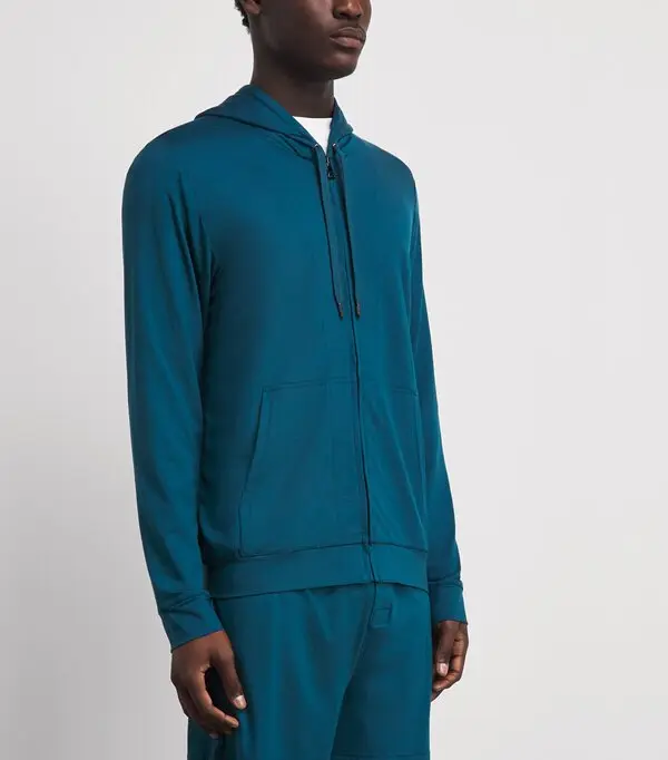 Derek Rose Micromodal Basel Zip-up Hoodie