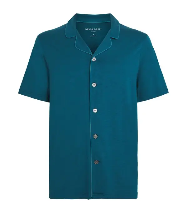 Derek Rose Micromodal Basel Pyjama Set - Blue