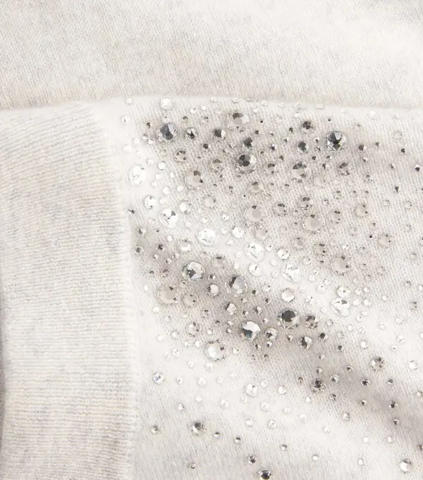 WILLIAM SHARP Cashmere Crystal-embellished V-neck Sweater