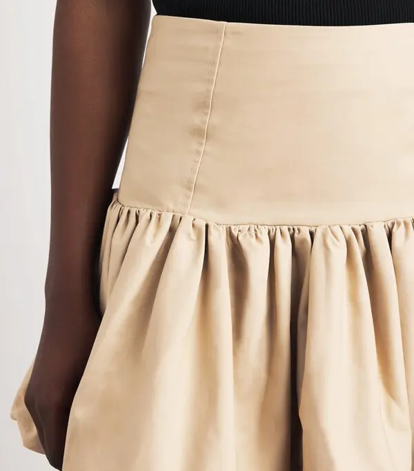 GANNI Organic Cotton Bubble Mini Skirt