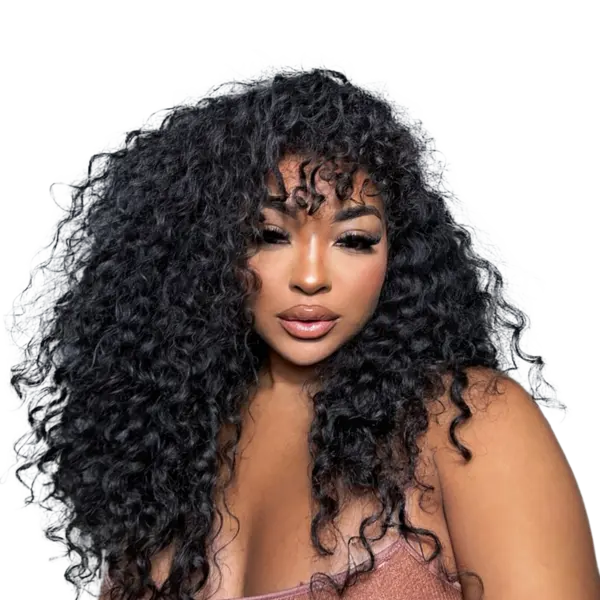 TRUE + PURE TEXTURE Island Curl Deep Wave Curly Human Hair Wefts Extensions - One-color