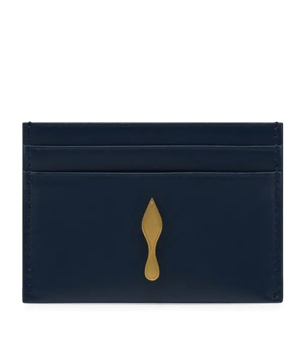 CHRISTIAN LOUBOUTIN Bettina Leather Card Holder - Navy