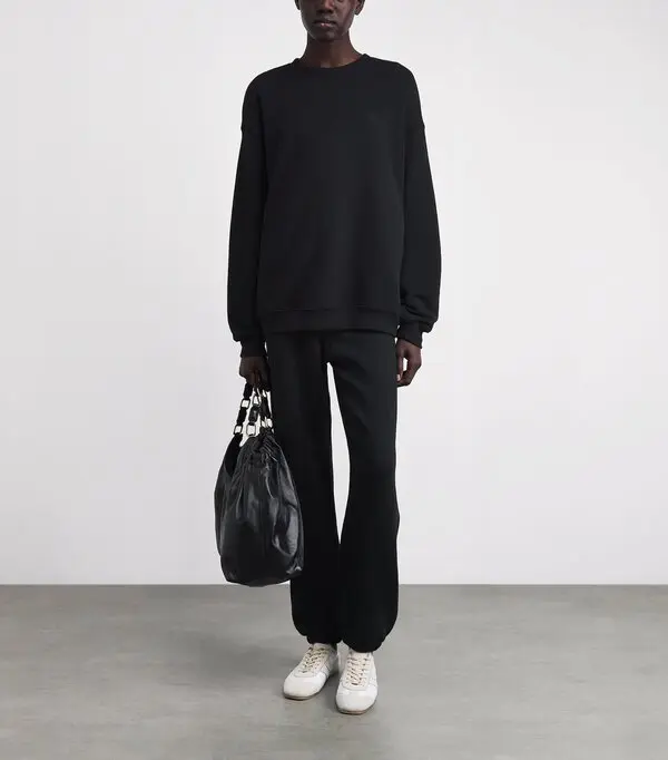 Eterne French Terry Oversized Sweatshirt - Black