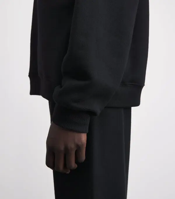 Eterne French Terry Oversized Sweatshirt - Black