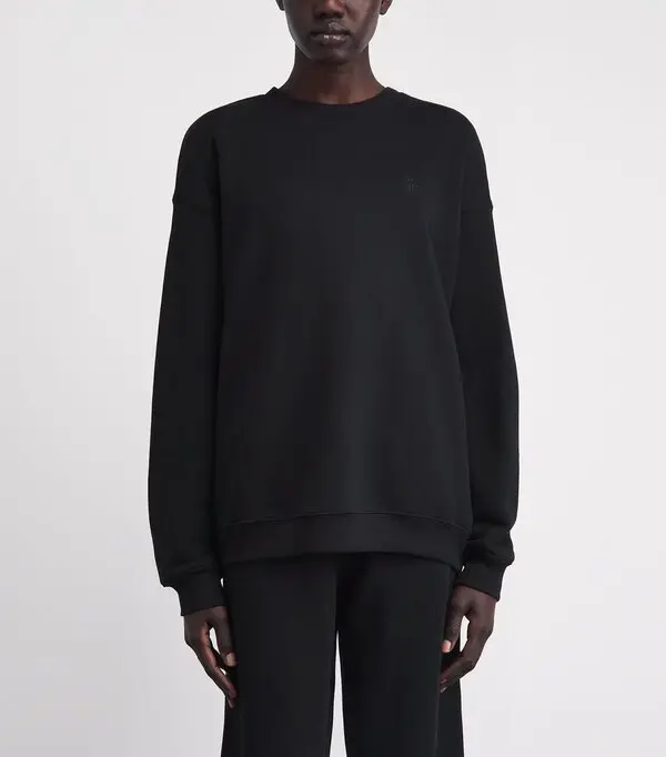 Eterne French Terry Oversized Sweatshirt - Black