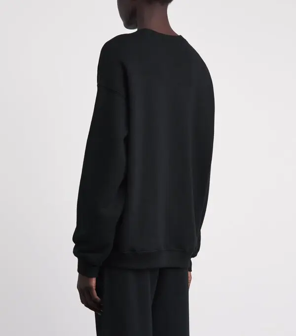 Eterne French Terry Oversized Sweatshirt - Black