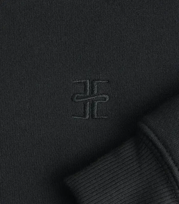 Eterne French Terry Oversized Sweatshirt - Black