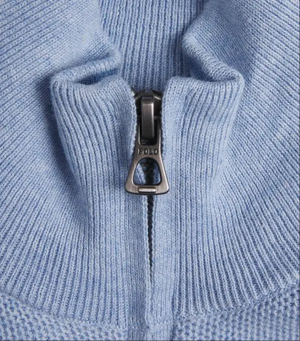 Polo Ralph Lauren Cotton Quarter-zip Sweatshirt - Blue
