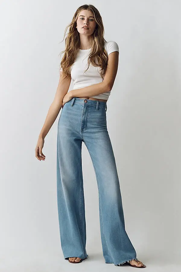 PISTOLA Penny High-rise Wide-leg Jeans - Whisper