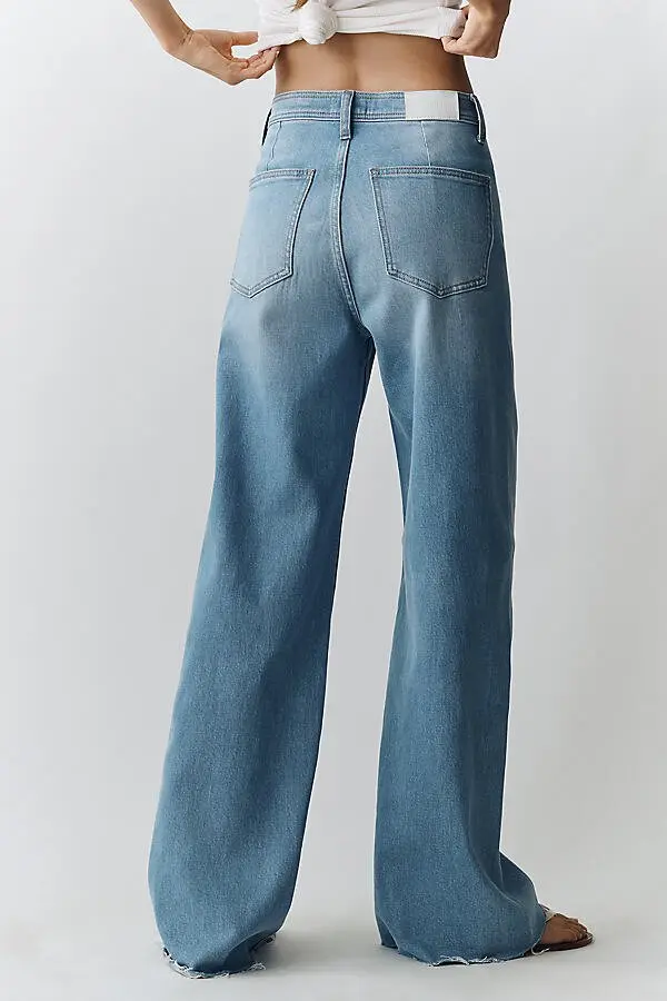 PISTOLA Penny High-rise Wide-leg Jeans - Whisper