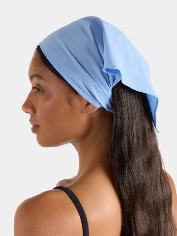 Hunza G Sofia Upf 50+ Headscarf - Cornflower Blue