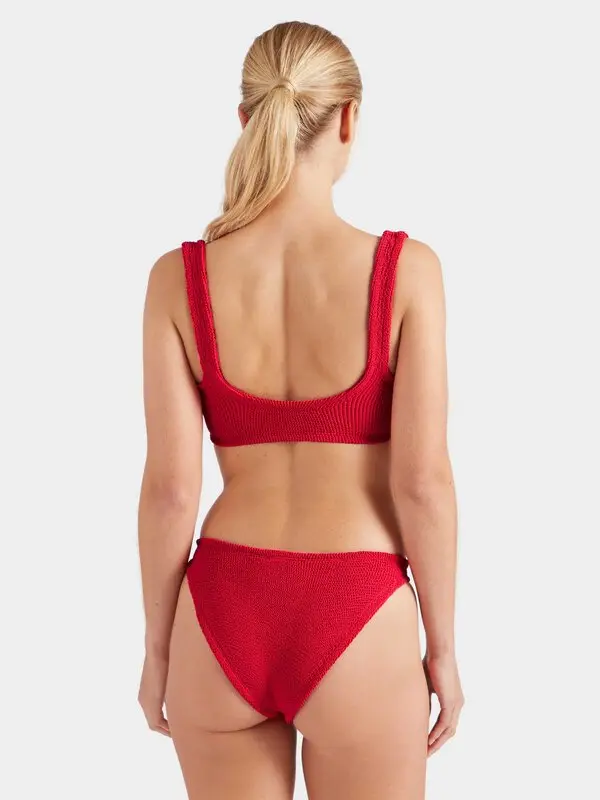 Hunza G Julia Bikini With Gold Hoop - Red