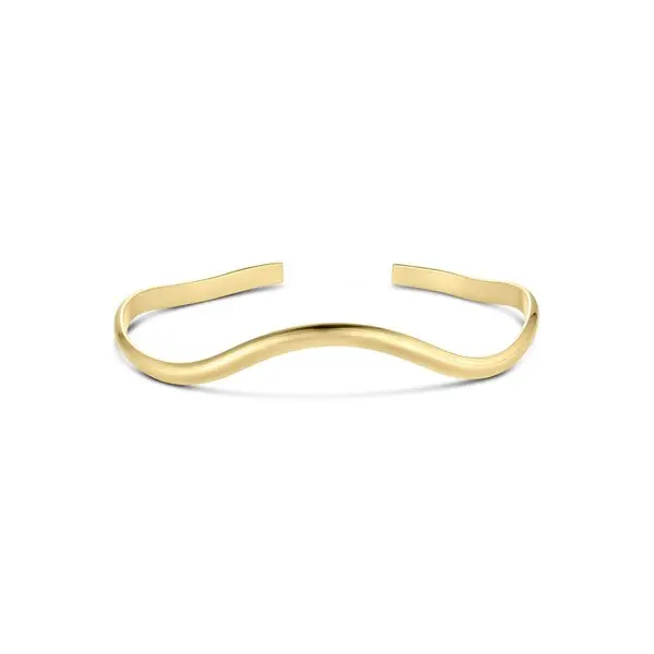 SET & STONES Sabel Cuff Sculptural -filled Bracelet - Gold