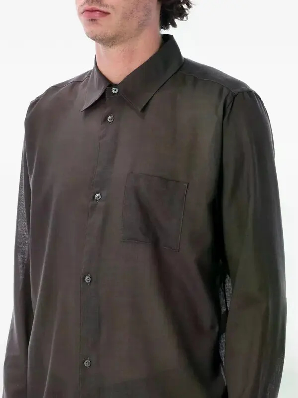 BERNER KUHL Chest-pocket Box-pleat Shirt