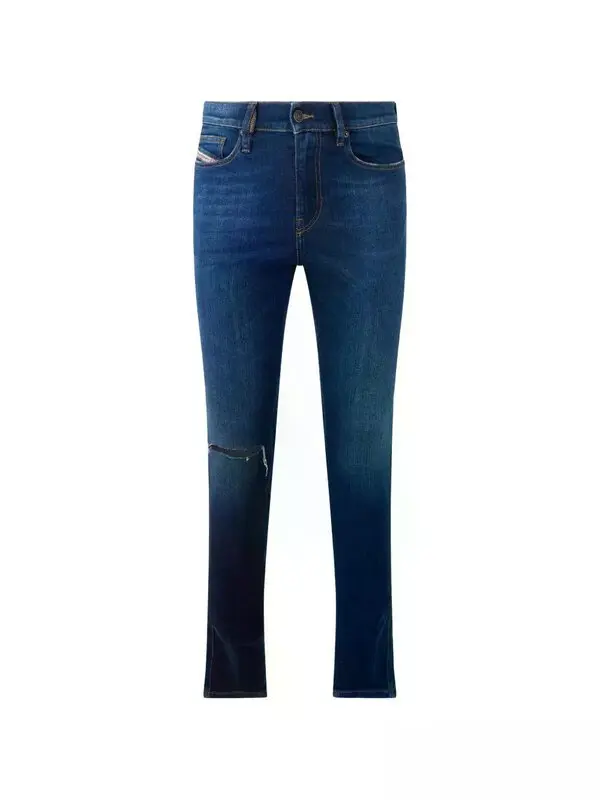 DIESEL® Distressed Straight-leg Jeans - Blue