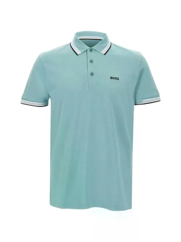 BOSS Paddy Striped-trim Polo Shirt