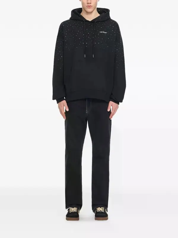Off-White X Swarovski Crystal-embellished Hoodie