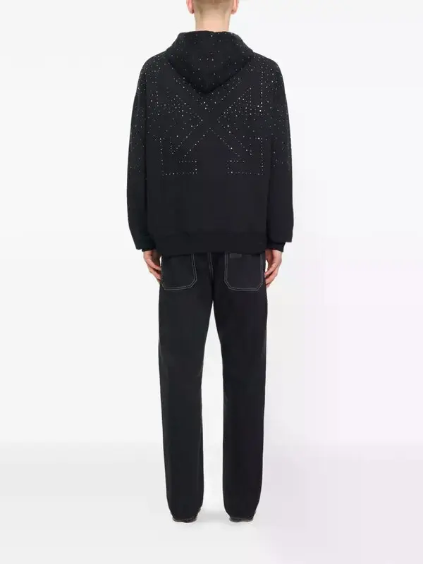 Off-White X Swarovski Crystal-embellished Hoodie