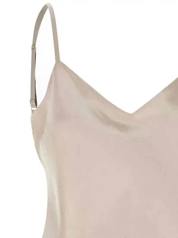 Vince Satin V-neck Top