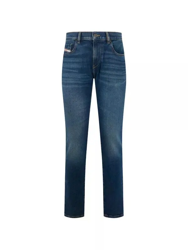 DIESEL® Faded Straight-leg Jeans - Blue