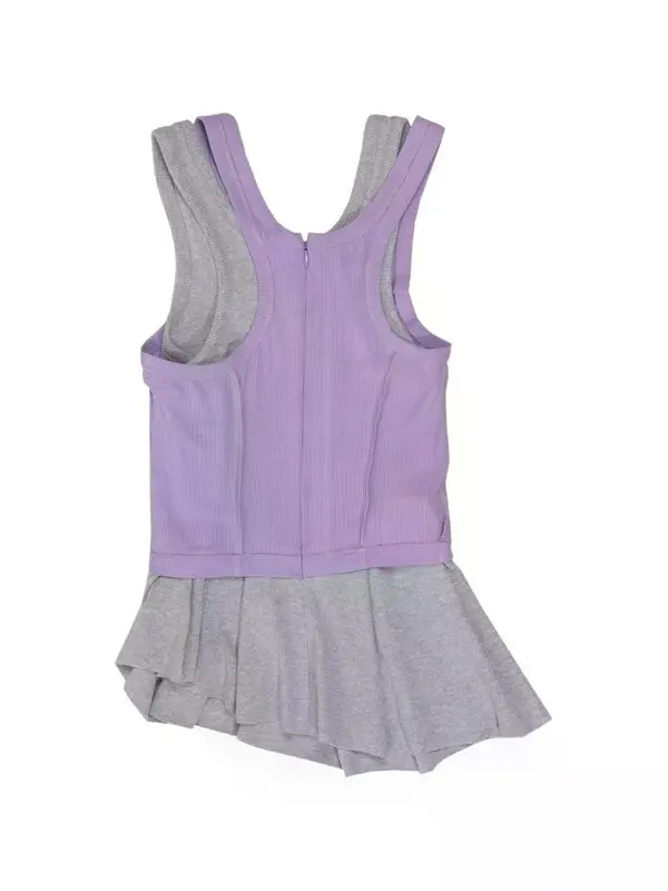 Natasha Zinko Layered Ruffled Tank Top - Grey