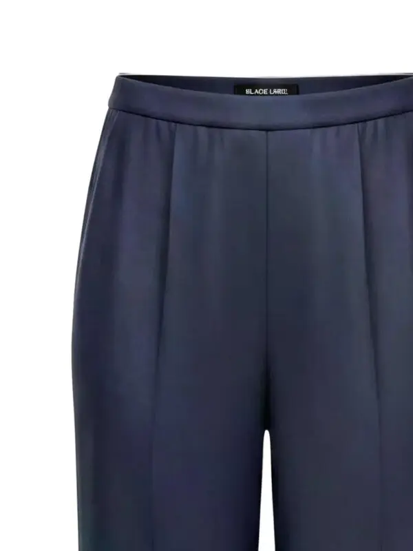 Black Label Pleated Wide-leg Trousers
