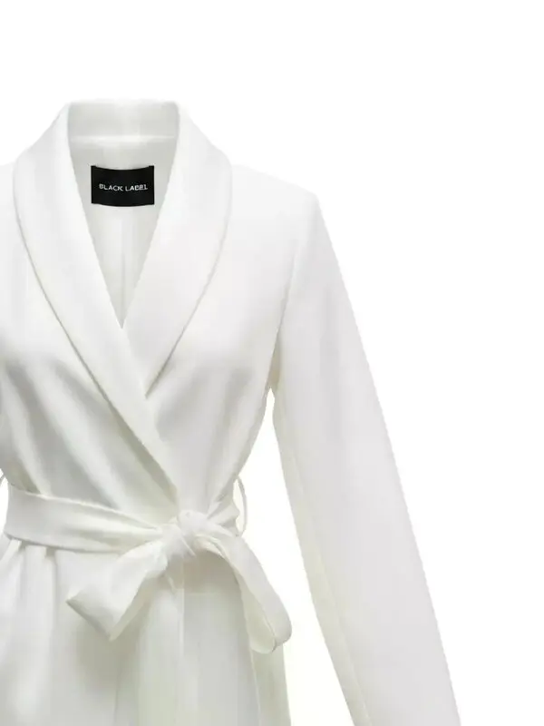 Black Label Belted Wrap-around Jacket
