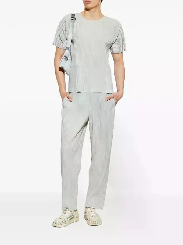 Issey Miyake Pleated T-shirt - Grey