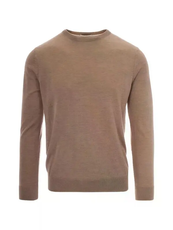 BALLANTYNE Plain Stitch Crew Neck Sweater