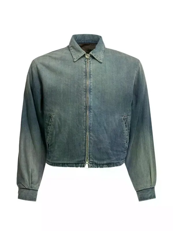 Kapital Zip-up Jacket With Faded Effect - Blue
