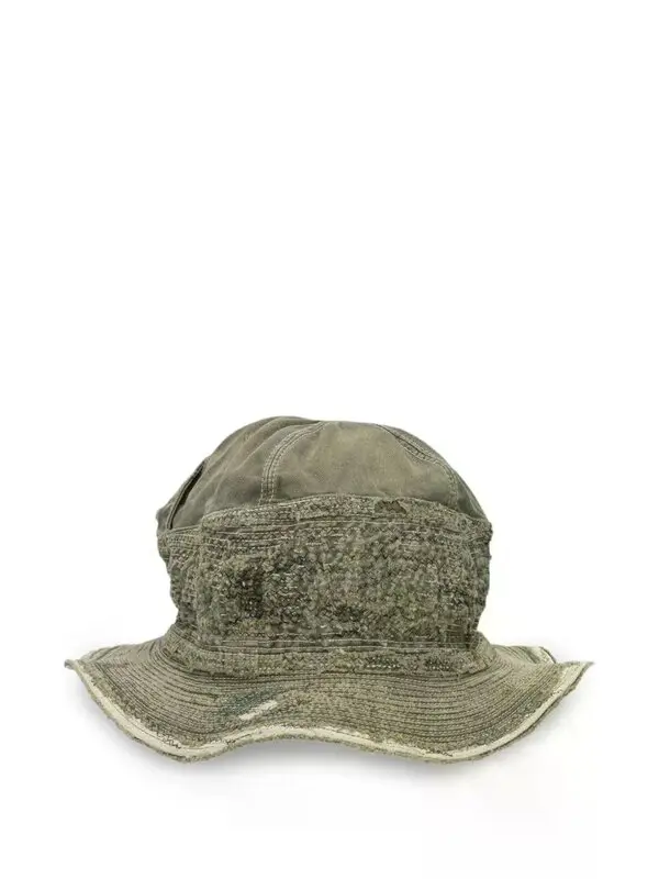 Kapital Distressed Bucket Hat - Green