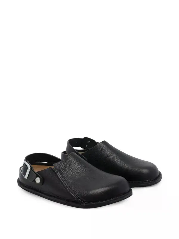 BIRKENSTOCK Lutry Premium Buckled Leather Mules
