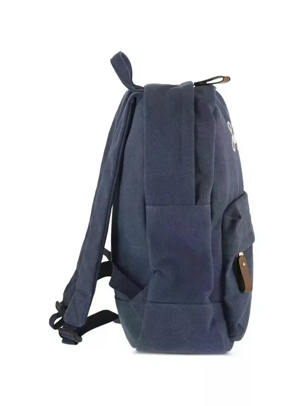 MC2 SAINT BARTH Embroidered Logo Canvas Backpack