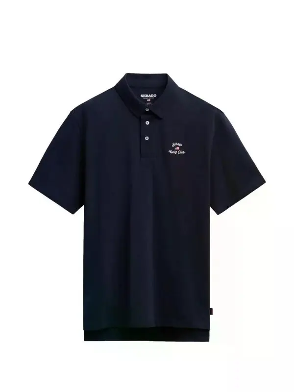 SEBAGO Yatching Embroidered Short-sleeve Polo Shirt - Blue