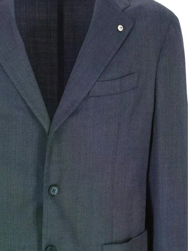 L.B.M. 1911 Herringbone-pattern Blazer