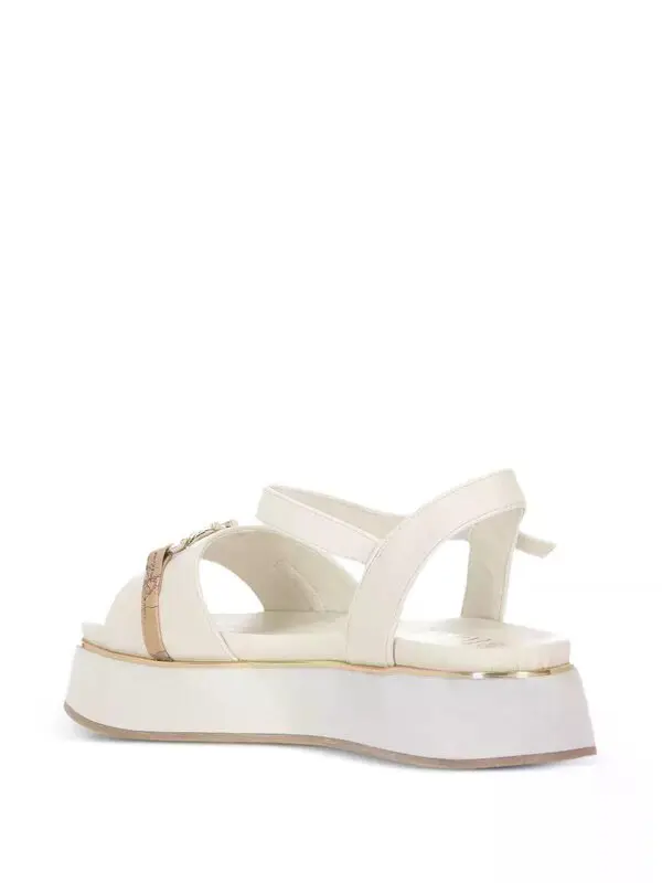 ALVIERO MARTINI 1° CLASSE Geo Map Flatform Sandals