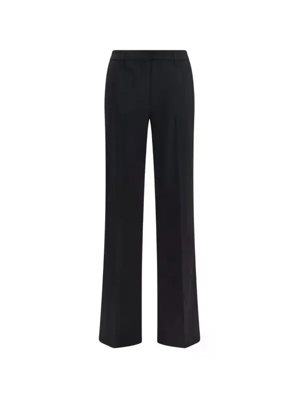 True Royal Linda Wide-leg Merino Wool Trousers - Black
