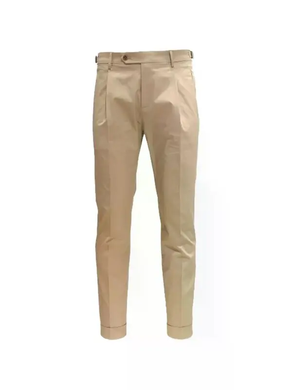 BERWICH Pleated Turn-up Trousers